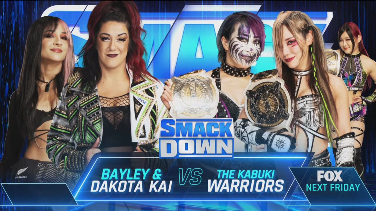 Dakota Kai to wrestle on Friday Night SmackDown next week