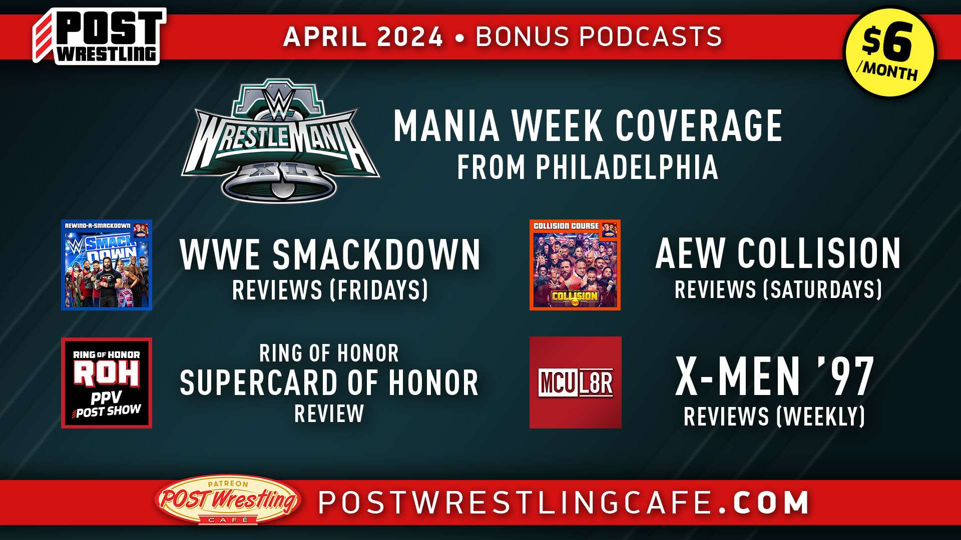 POST Wrestling's WRESTLEMANIA WEEK Schedule