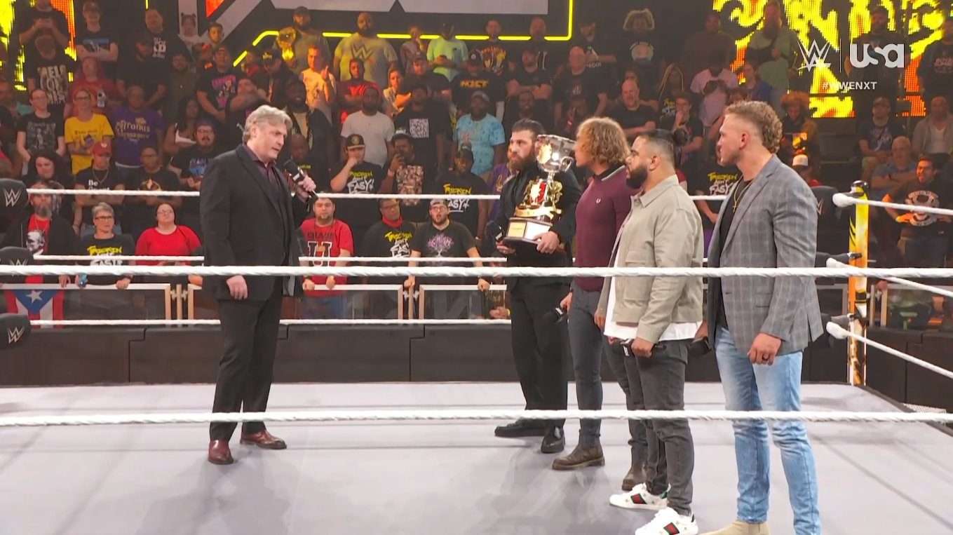 William Regal appears at NXT Roadblock during No Quarter Catch Crew segment