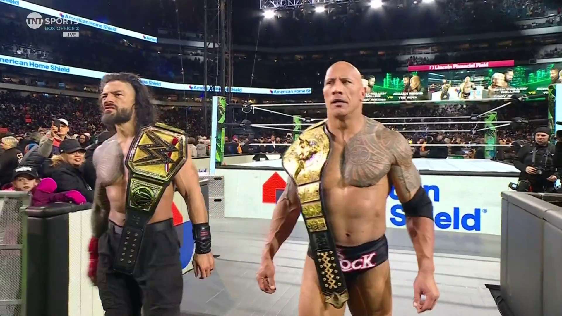 The Rock & Roman Reigns def. Cody Rhodes & Seth Rollins at WWE WrestleMania XL