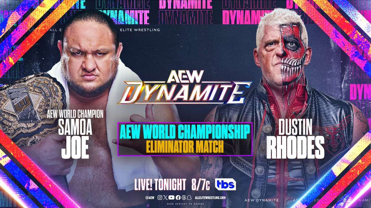 AEW Dynamite Results: Samoa Joe vs. Dustin Rhodes, All In Footage Released - POST Wrestling ...