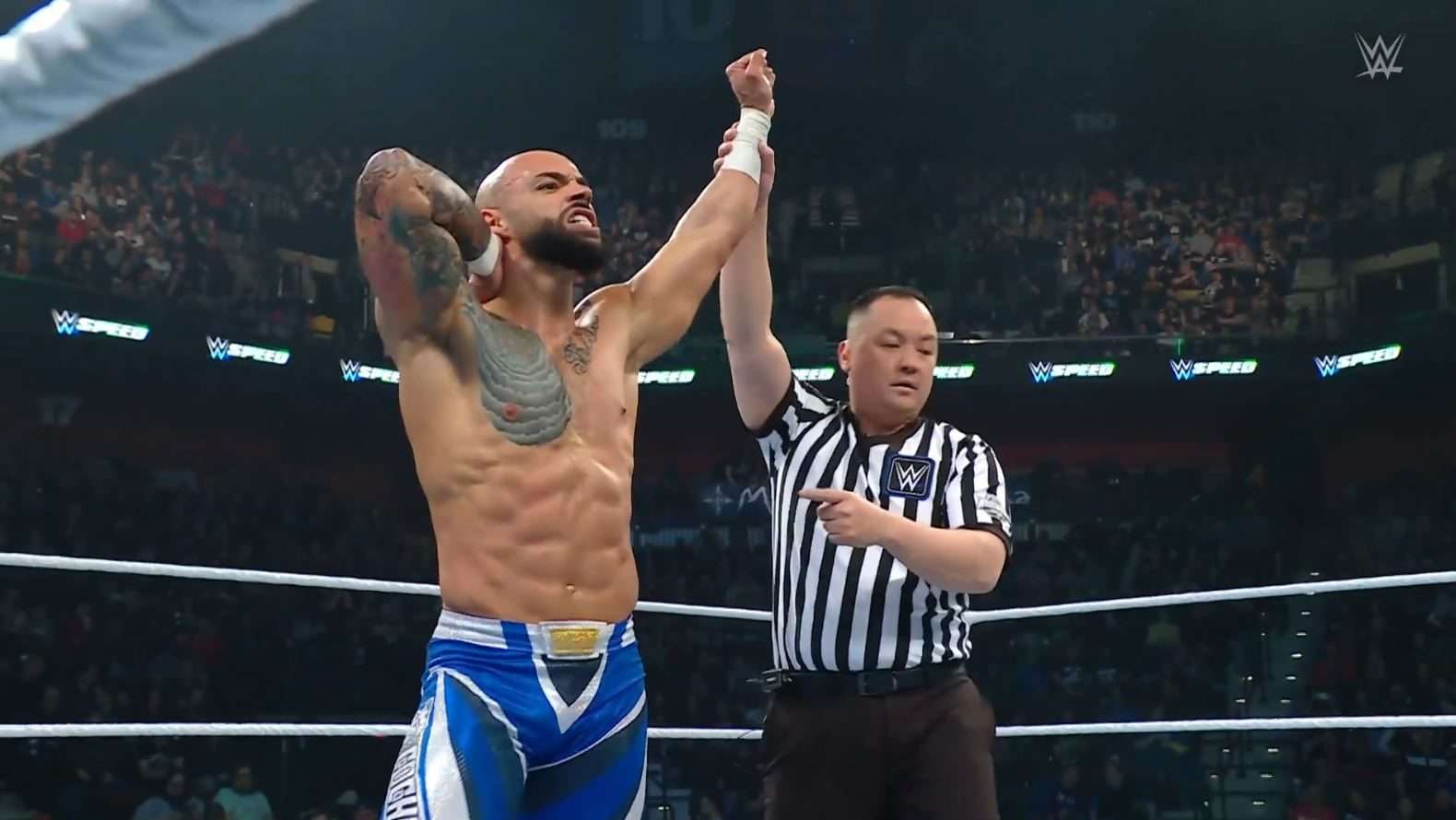 Ricochet wins on debut episode of WWE Speed