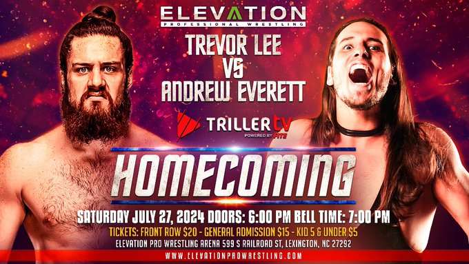 Trevor Lee (Cameron Grimes) vs. Andrew Everett set for Elevation Pro ...