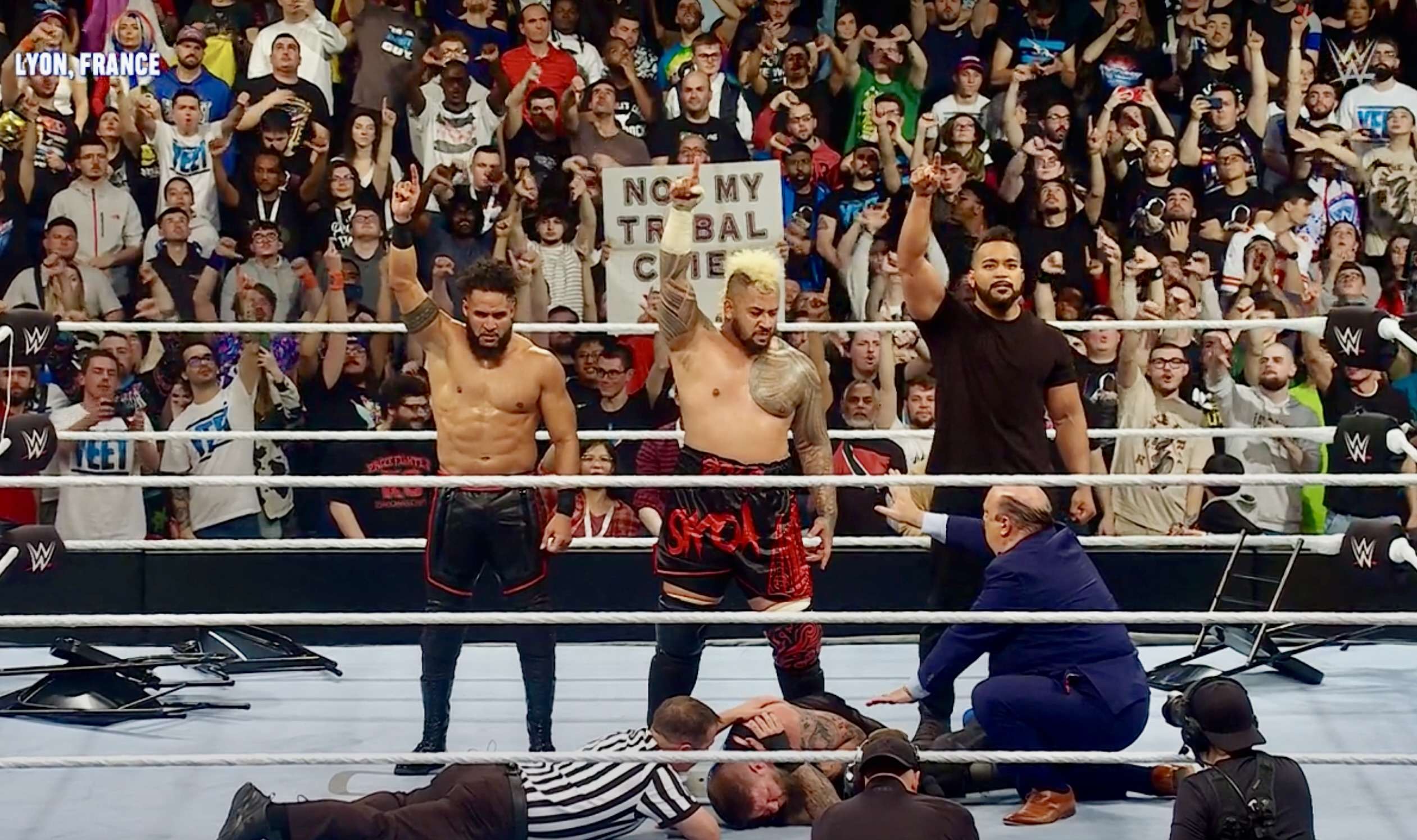 Tanga Loa debuts at WWE Backlash, helps Bloodline to victory over Randy Orton & Kevin Owens