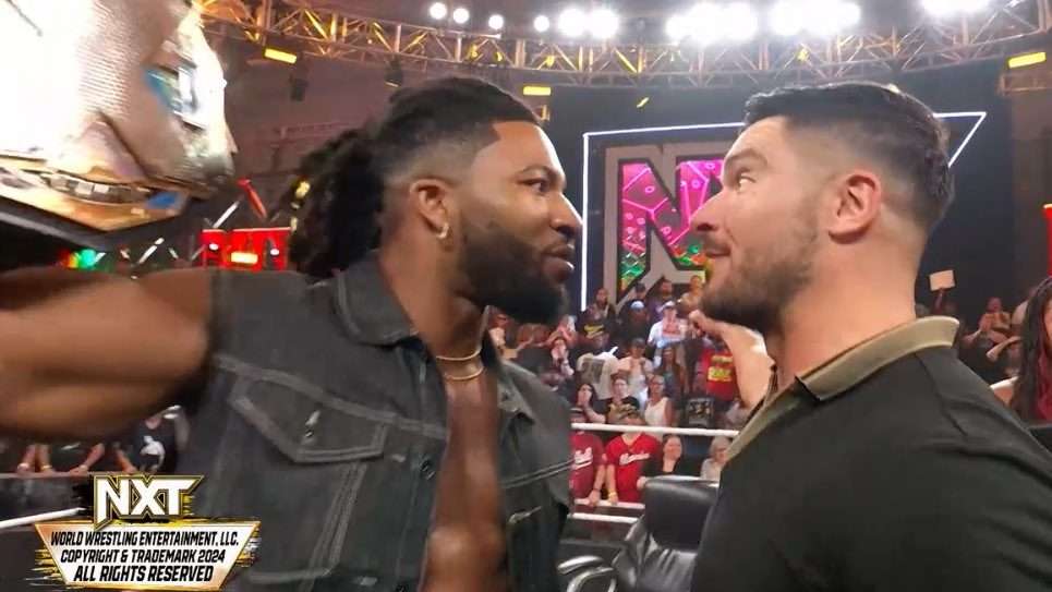 Ethan Page getting shot at Trick Williams' NXT Championship at Battleground