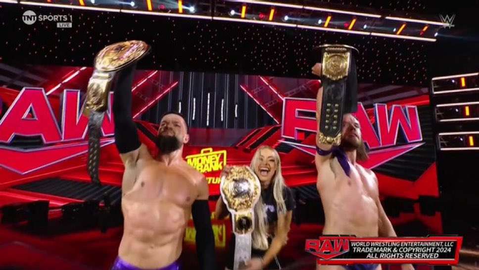 Liv Morgan helps Finn Bálor & JD McDonagh become World Tag Team Champions on WWE Raw