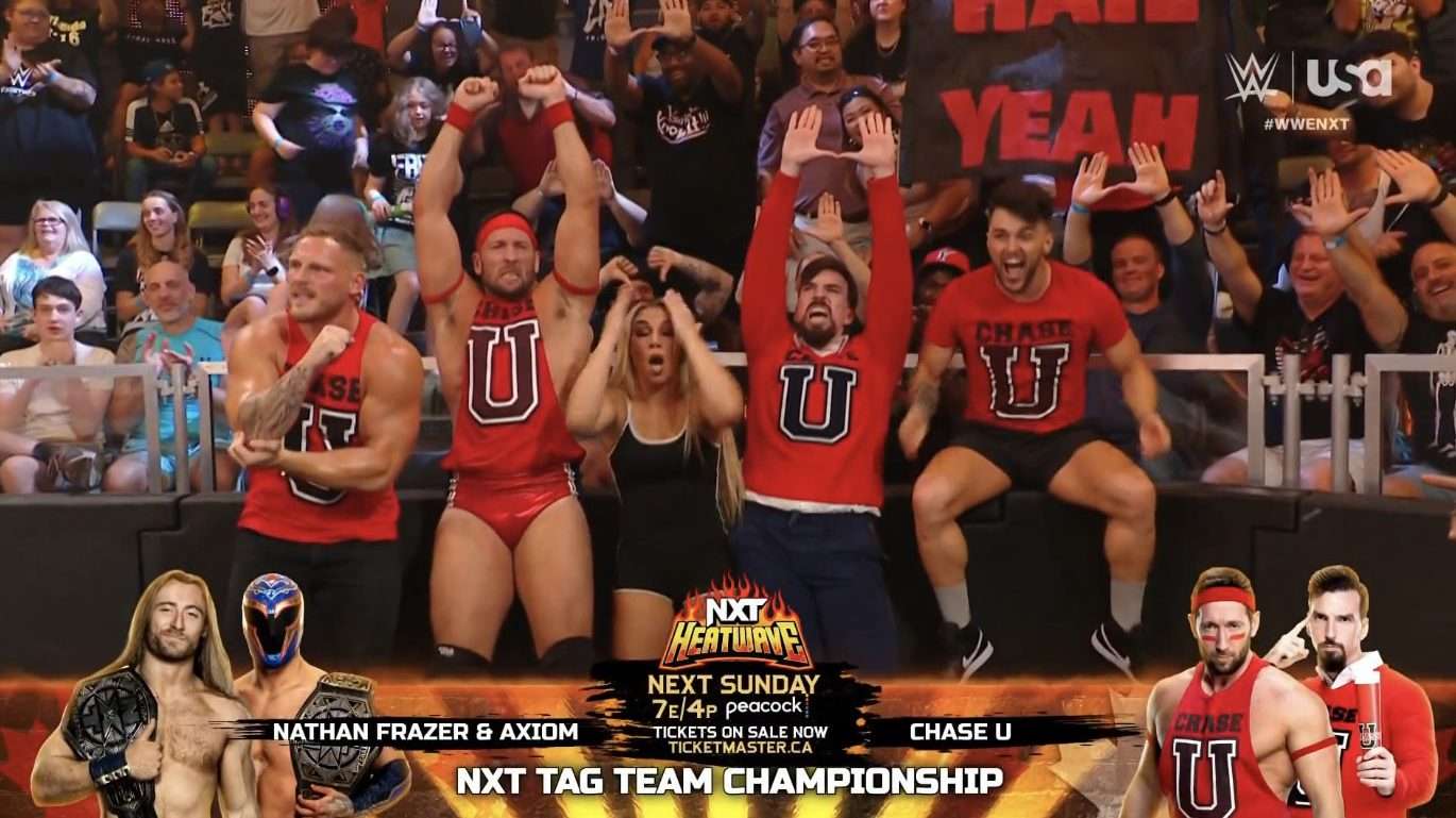 Andre Chase & Duke Hudson challenging Nathan Frazer & Axiom for NXT Tag Team Titles at Heatwave