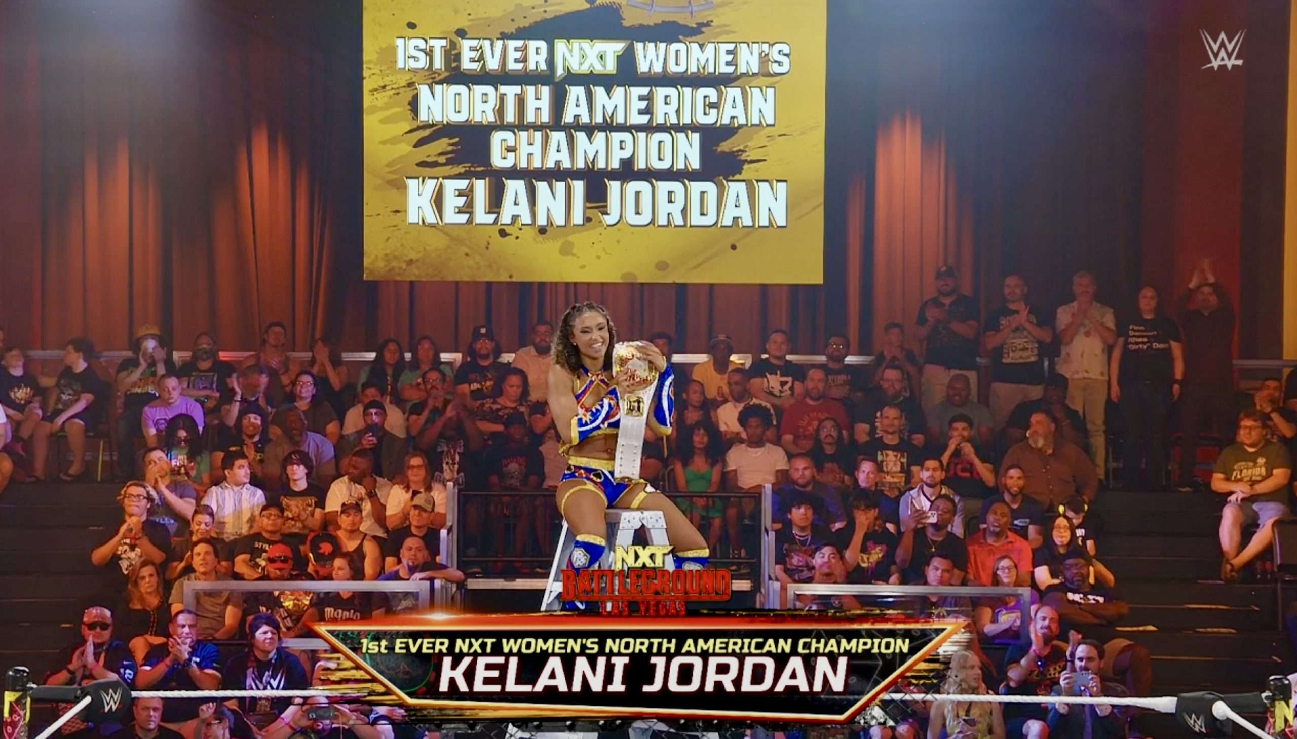 Kelani Jordan is crowned the inaugural NXT North American Women’s Champion