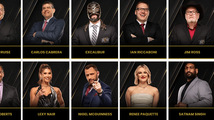 Satnam Singh's profile moved to 'broadcast team' section of AEW's ...