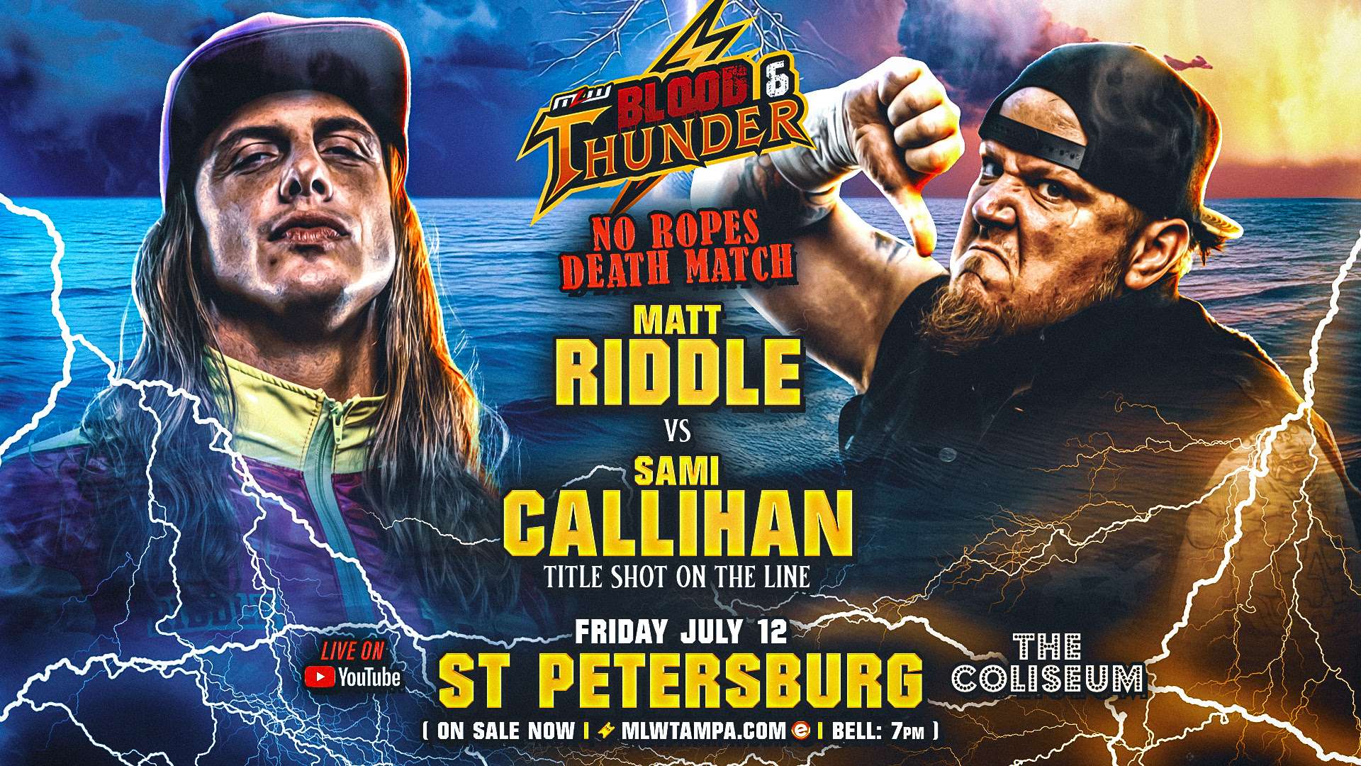 Matt Riddle & Sami Callihan to meet in No Ropes Death Match at MLW Blood & Thunder