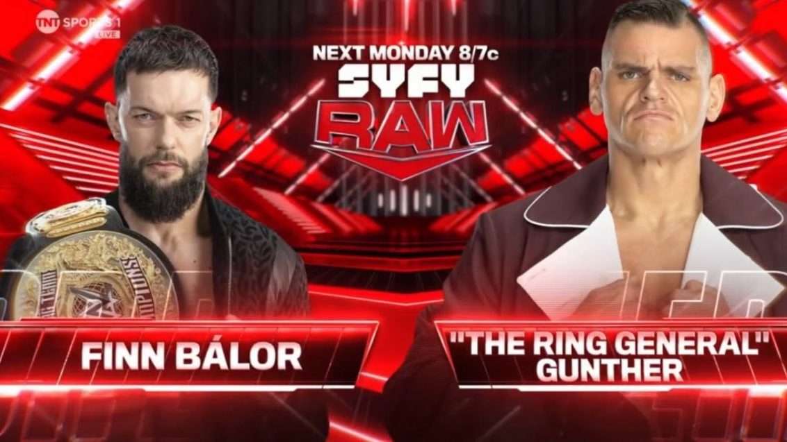 WWE Raw notes: Finn Bálor vs. GUNTHER, Rollins/Punk/McIntyre, Buddy ...