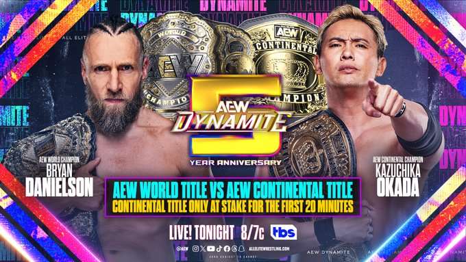 AEW Dynamite 5 Year Anniversary: Danielson vs. Okada, Ospreay vs. Ricochet, Jay White returns ...