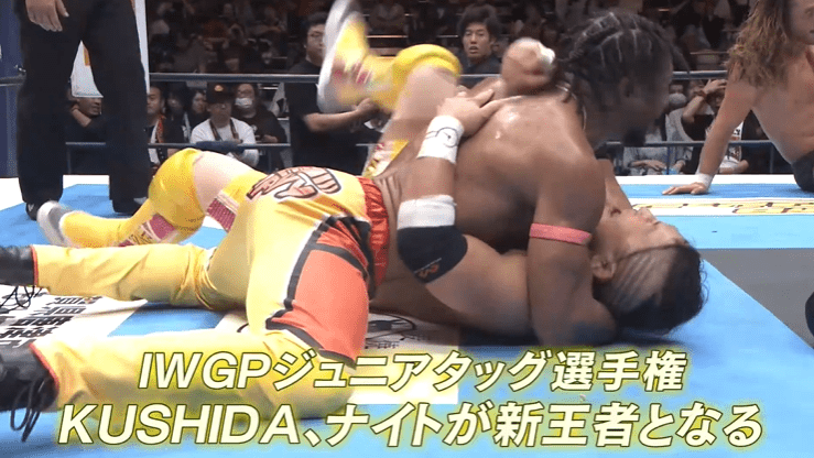 Kevin Knight & KUSHIDA capture IWGP Junior Tag Titles at NJPW King of Pro-Wrestling