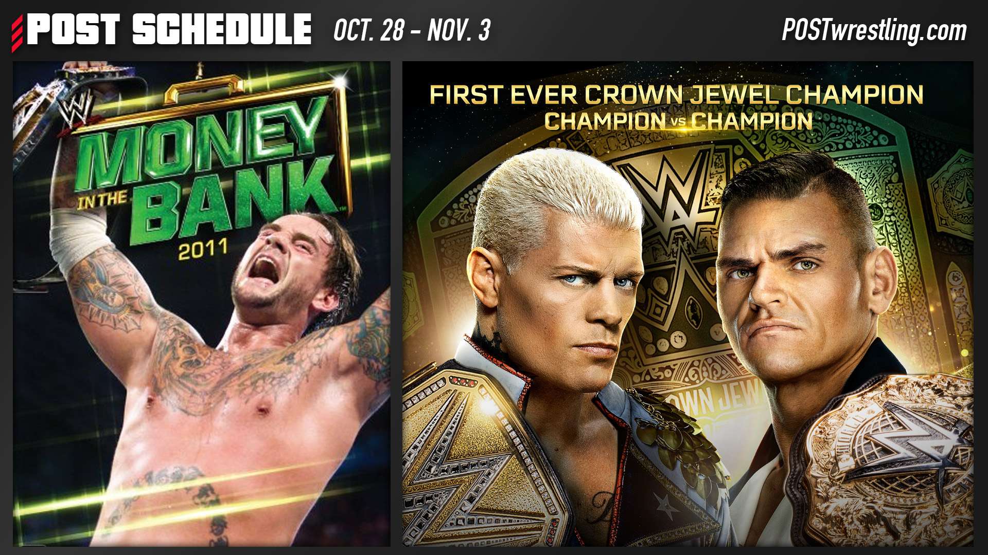 POST SCHEDULE: WWE Crown Jewel, Rewind-A-Wai on MITB 2011