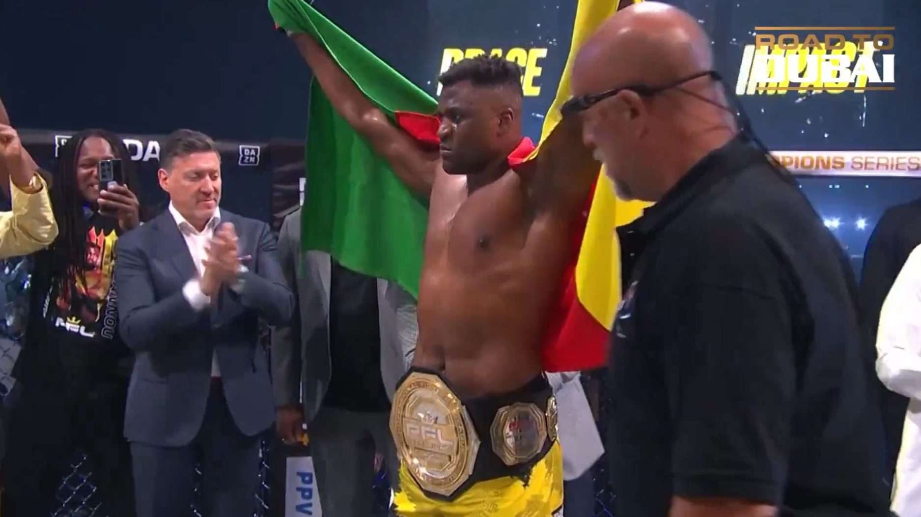 Former UFC heavyweight champ Francis Ngannou scores first-round finish ...