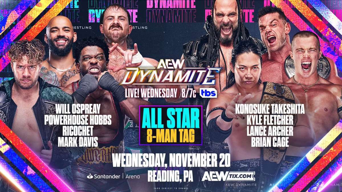 Tony Khan announces ‘All-Star’ eight-man tag for AEW Dynamite