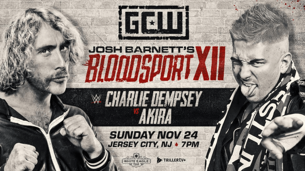 NXT's Charlie Dempsey to face Akira at Bloodsport XII