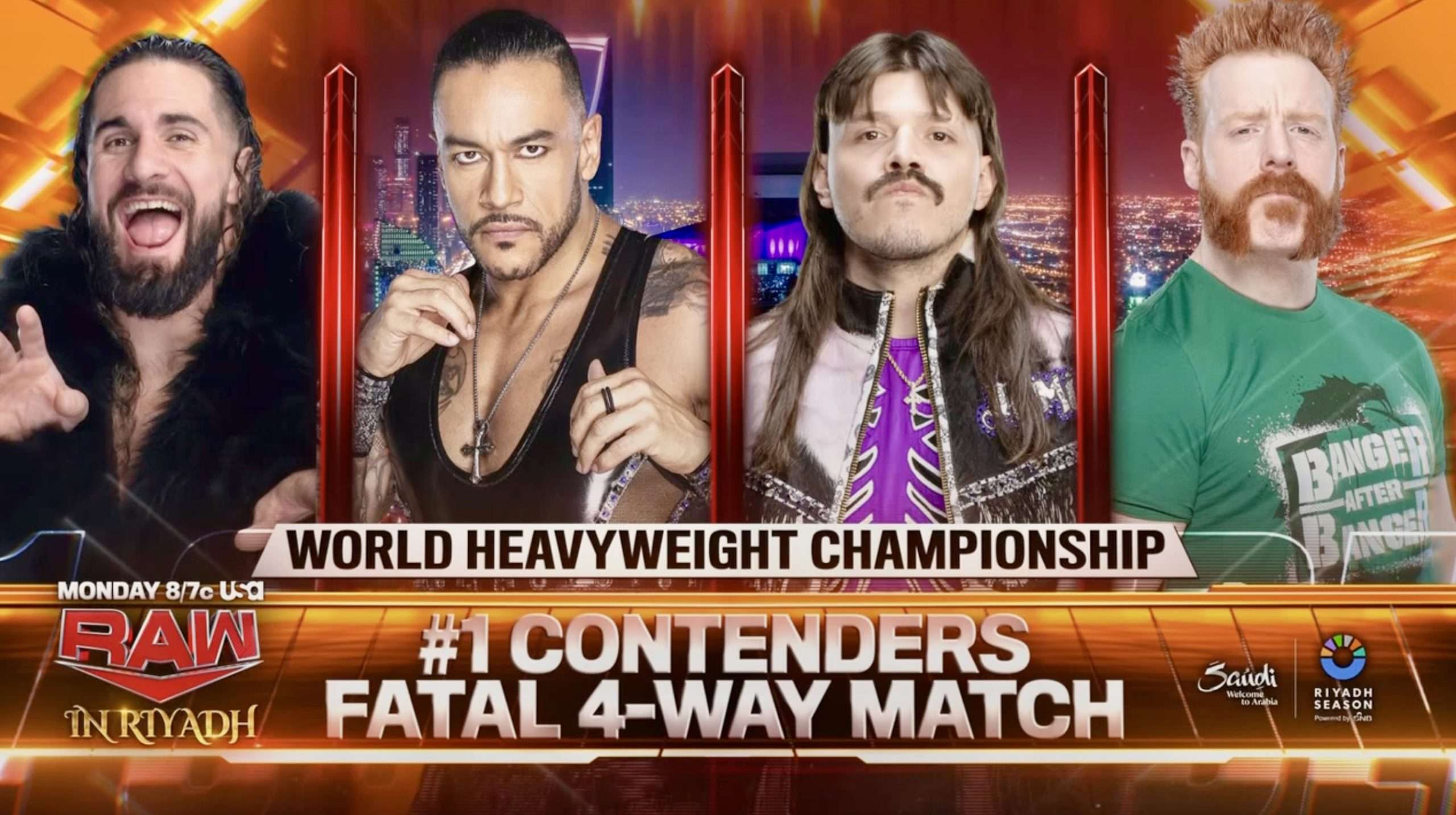 Fatal Four-Way match for World Heavyweight Title #1 contender spot ...