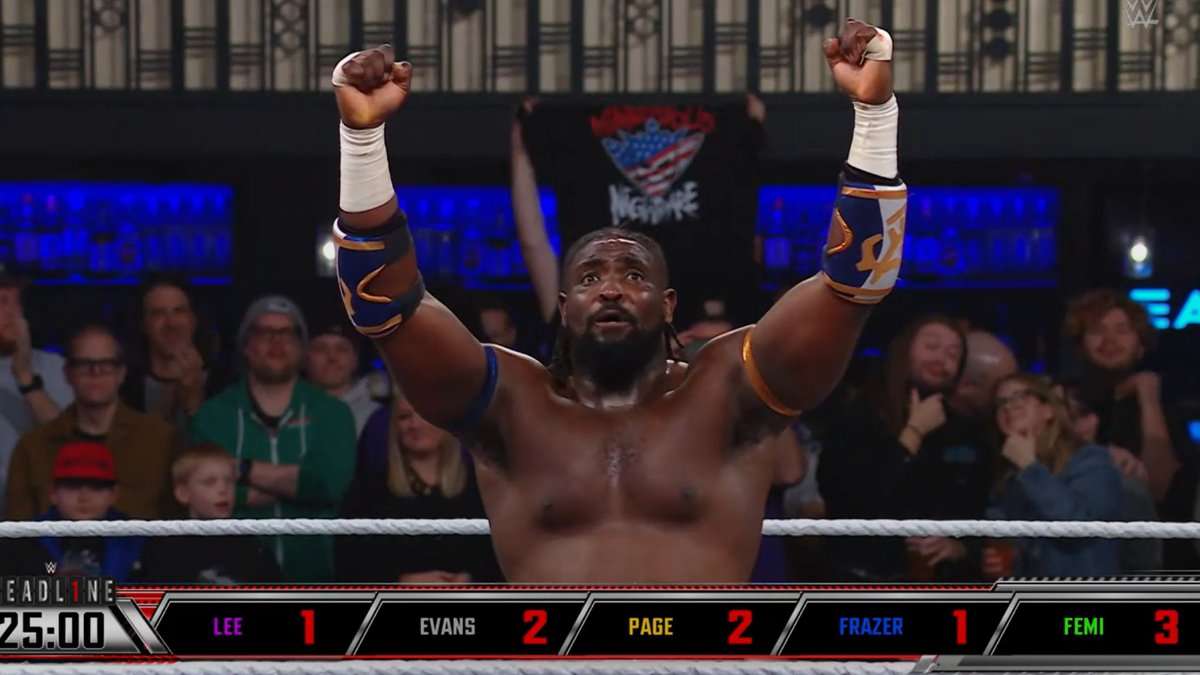 Oba Femi emerges victorious from men's Iron Survivor Challenge at Deadline, challenging for NXT ...