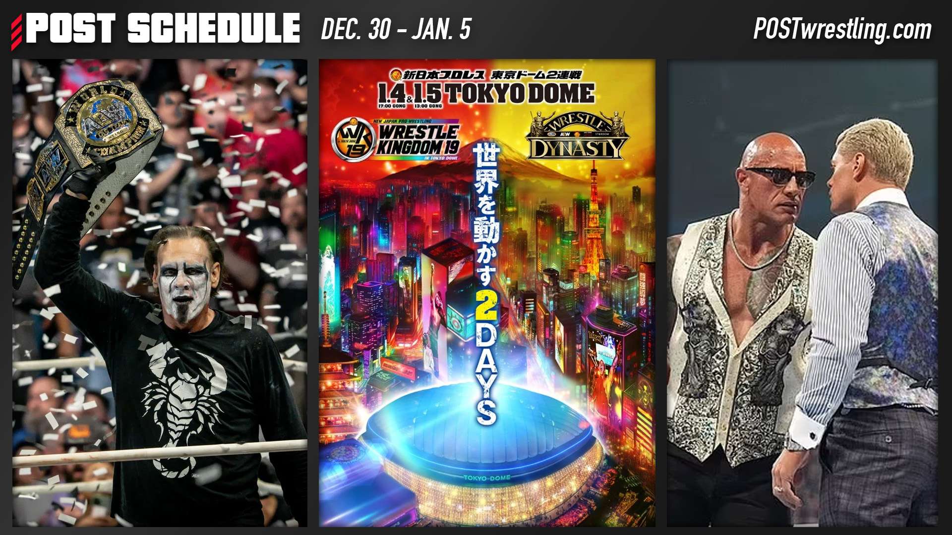 POST SCHEDULE: The BEST & WORST of 2024 Show, WK 19 & Wrestle Dynasty