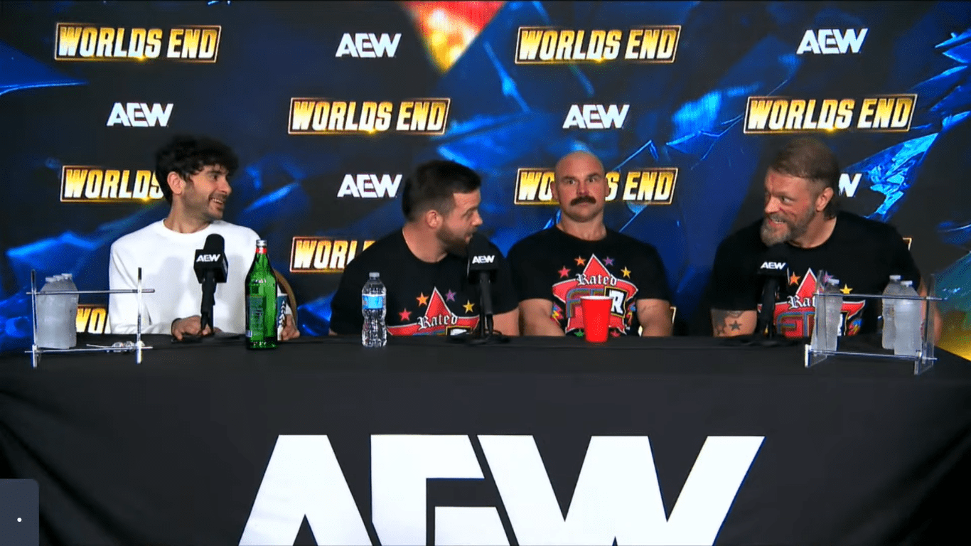 Rated FTR's AEW Worlds End media scrum: Adam Copeland has been cleared ...