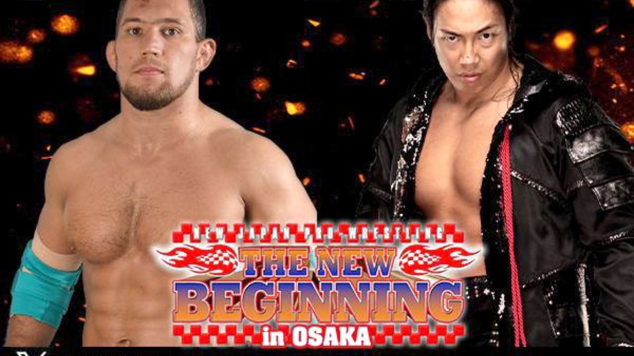 Konosuke Takeshita defending NEVER Openweight Title against Oleg Boltin ...