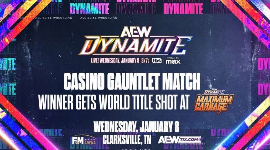 AEW announces Casino Gauntlet match with world title stipulation for 1/ ...