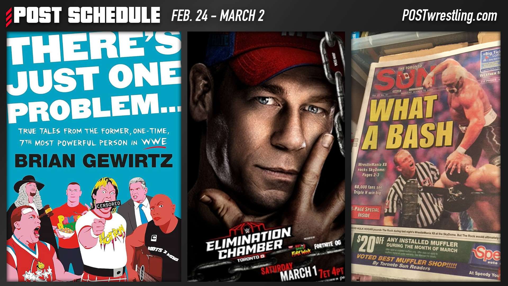 POST SCHEDULE: The History of WWE in Toronto, launch of "Book Club"