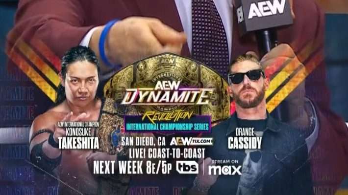 Konosuke Takeshita vs. Orange Cassidy for AEW International Title ...