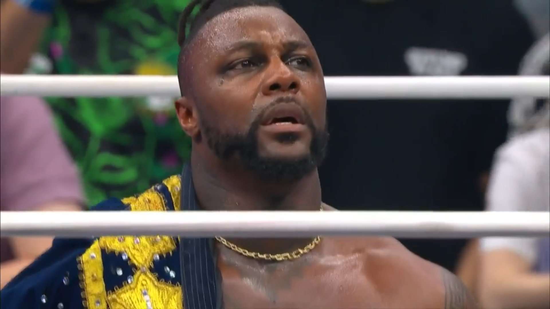 Swerve Strickland def. Ricochet at Revolution to become #1 contender to ...