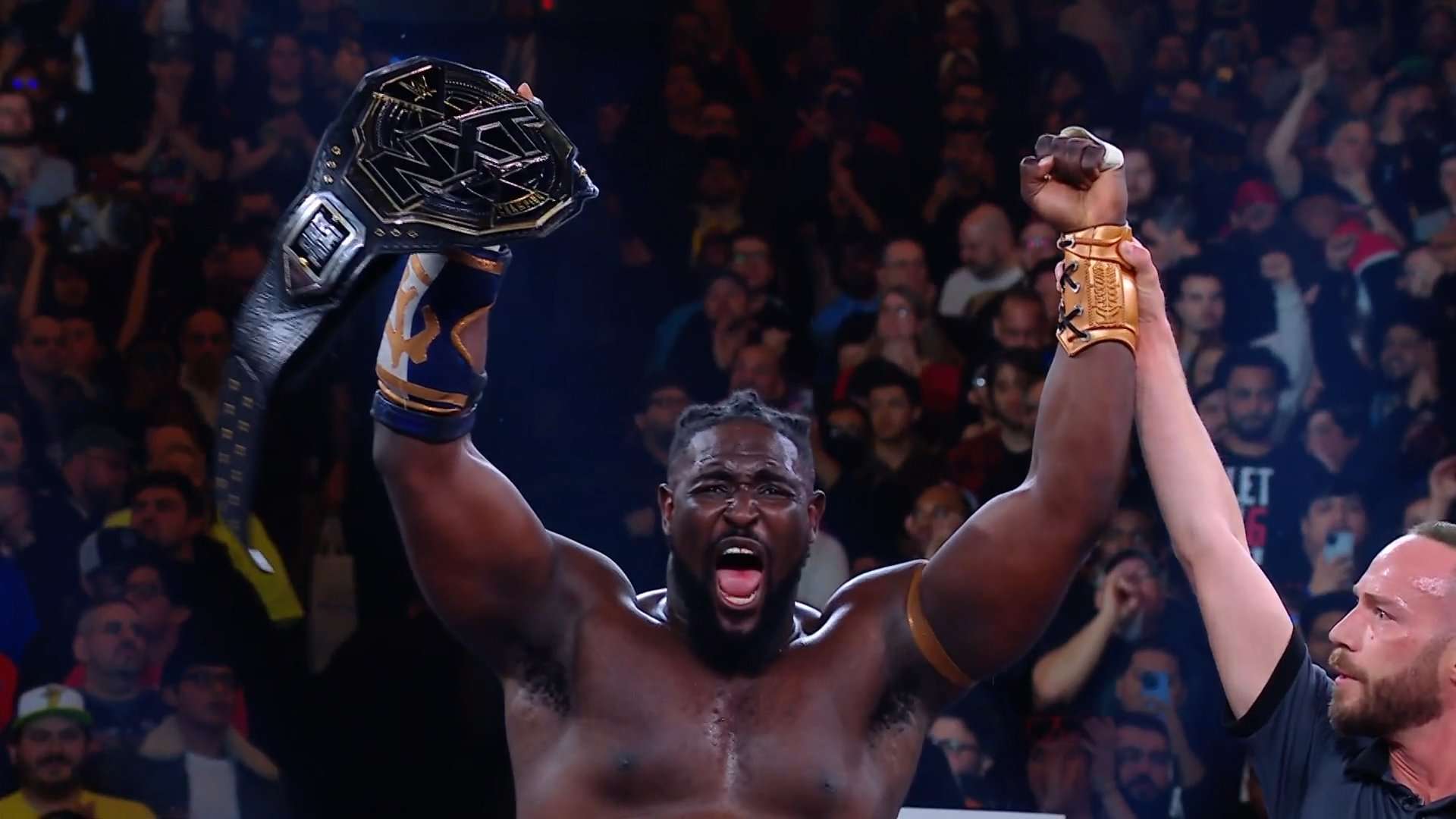 Oba Femi scores win over Moose to retain NXT Championship at WWE Roadblock