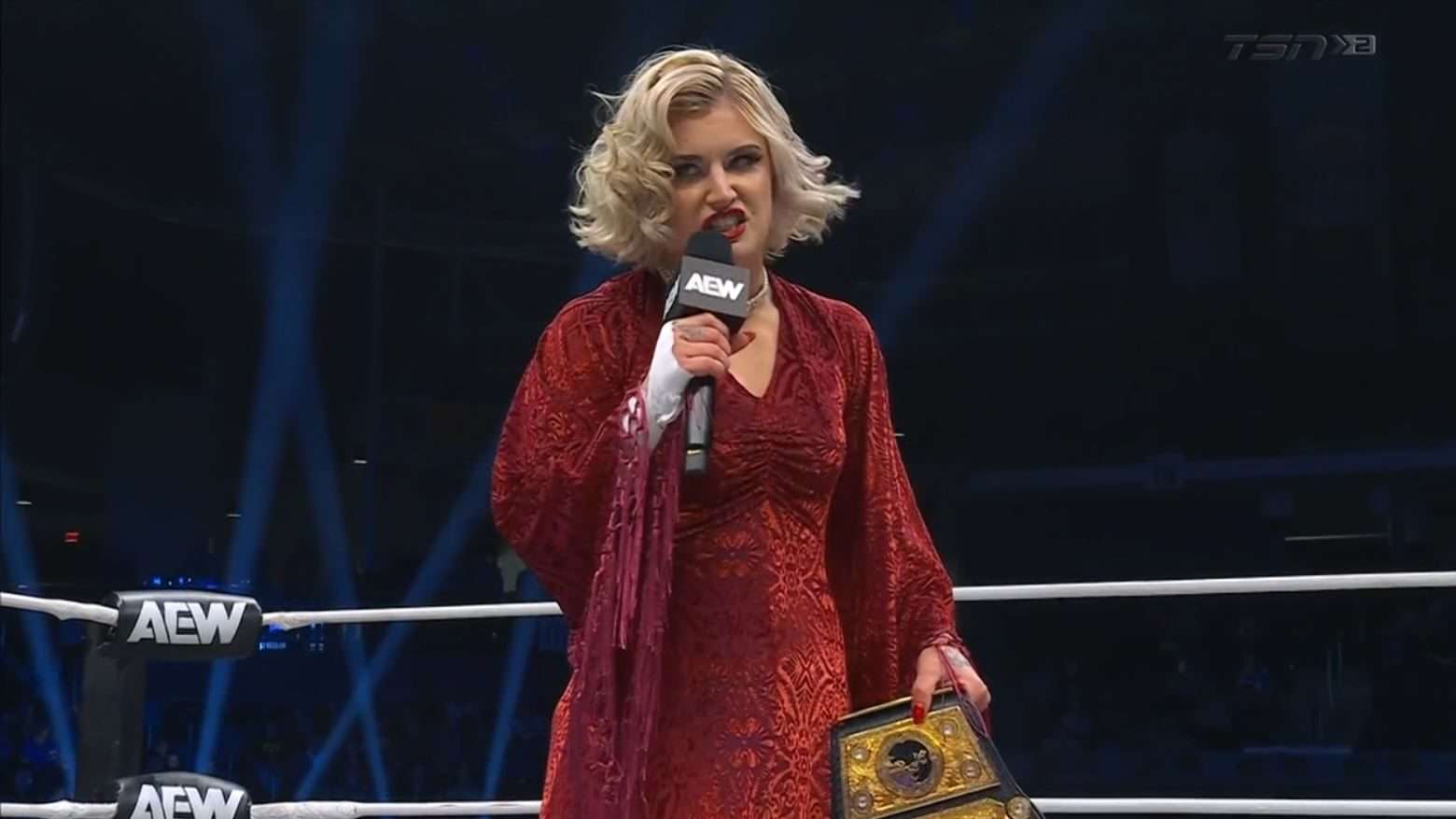 Toni Storm challenges Megan Bayne to women's world title match for AEW ...