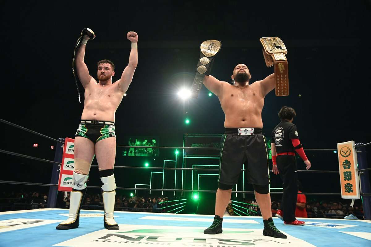 Callum Newman & Great-O-Khan win vacated IWGP Tag Team Titles