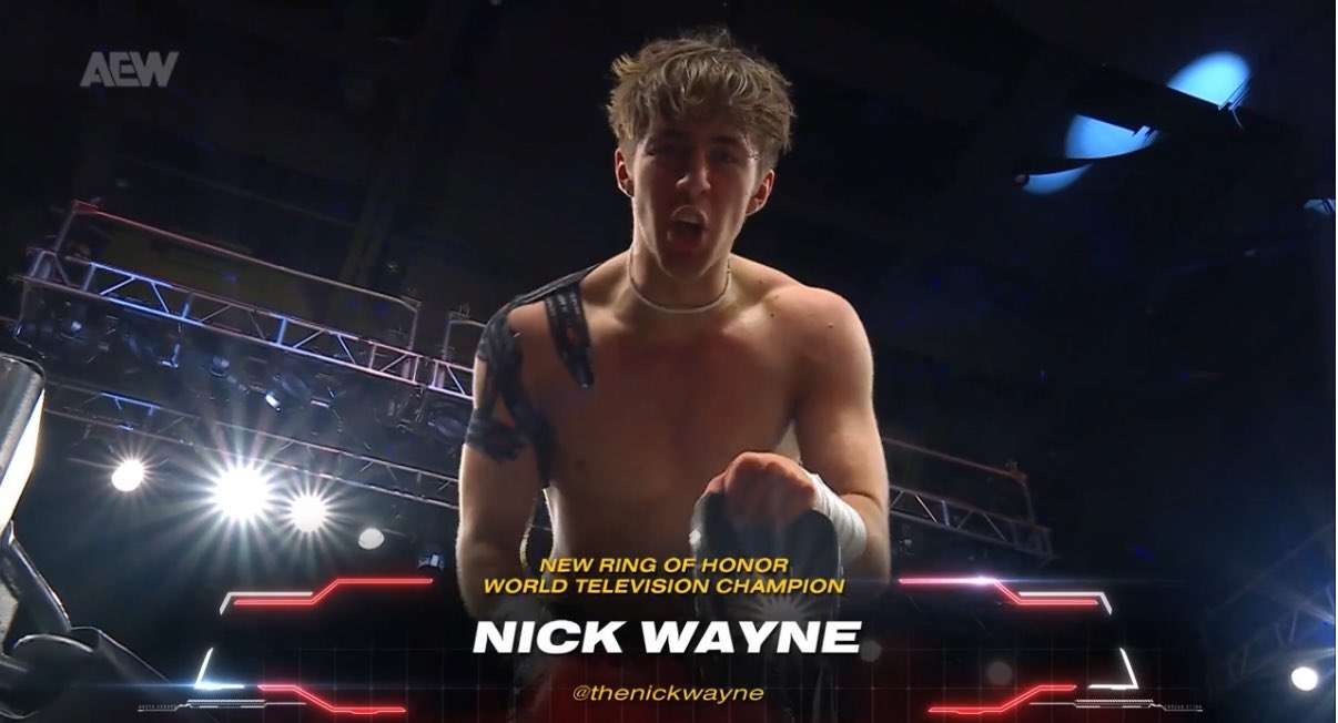 Nick Wayne captures ROH World Television Championship on AEW Collision