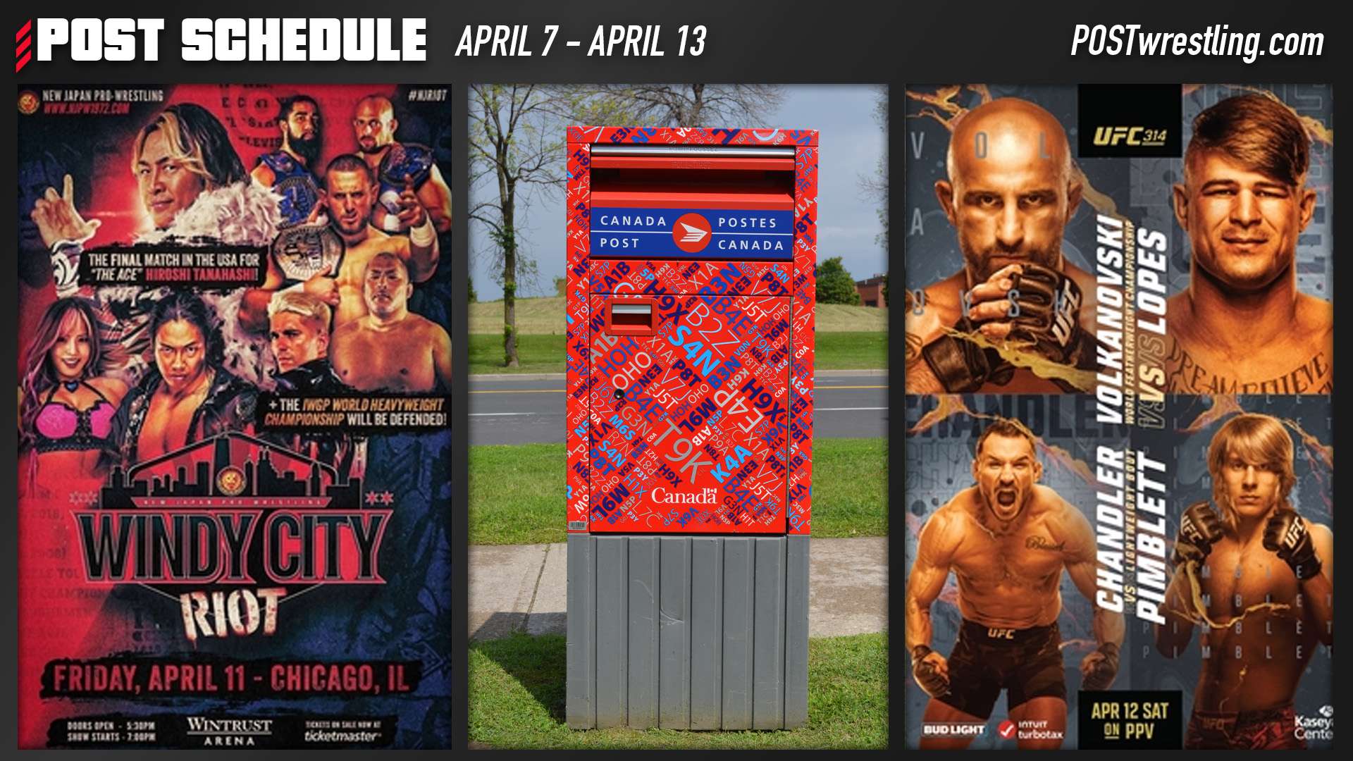 POST SCHEDULE: ASK-A-WAI Mailbag Show, Windy City Riot & UFC 314