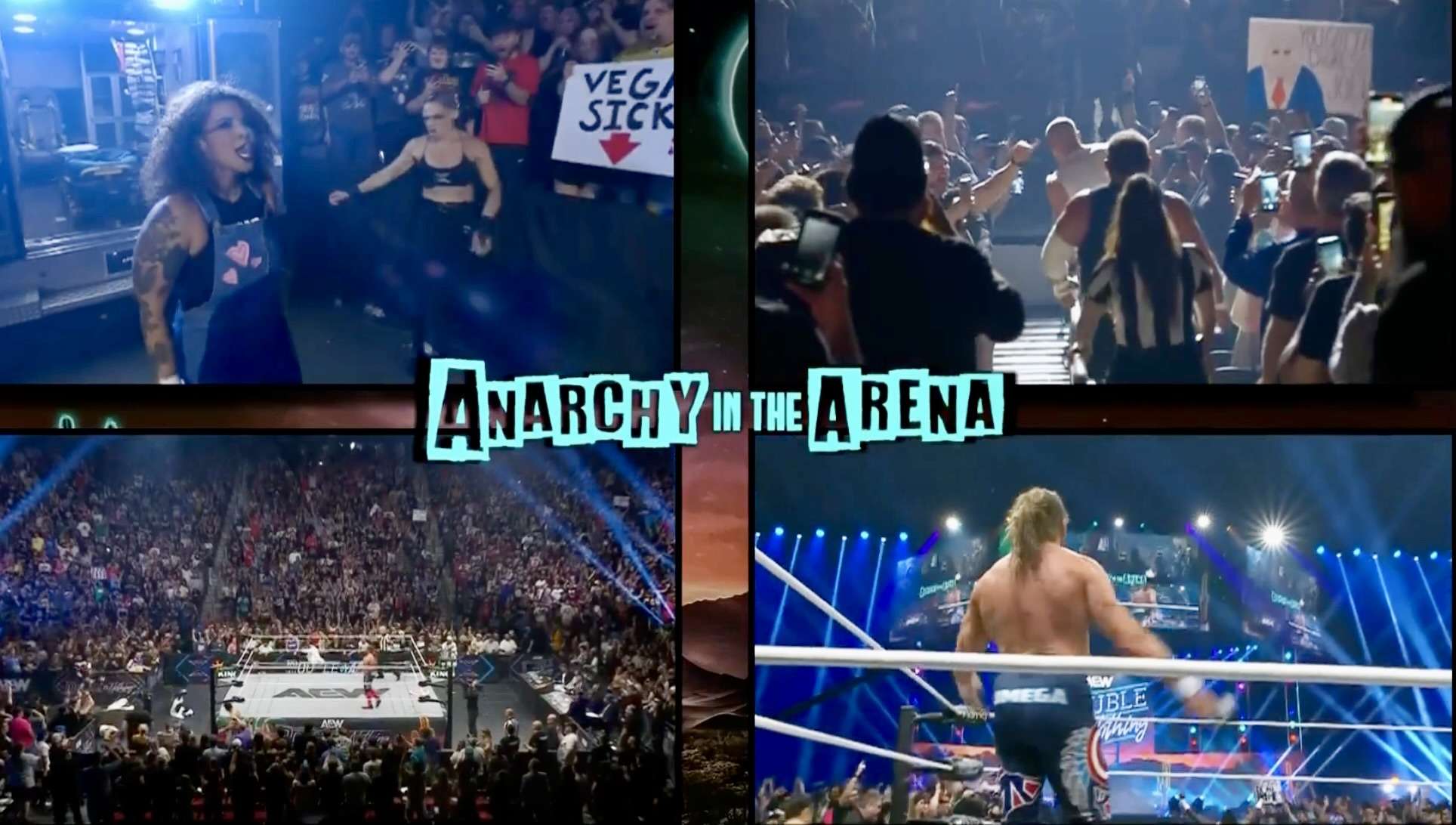 Babyfaces prevail in unhinged Anarchy in the Arena match at AEW Double ...