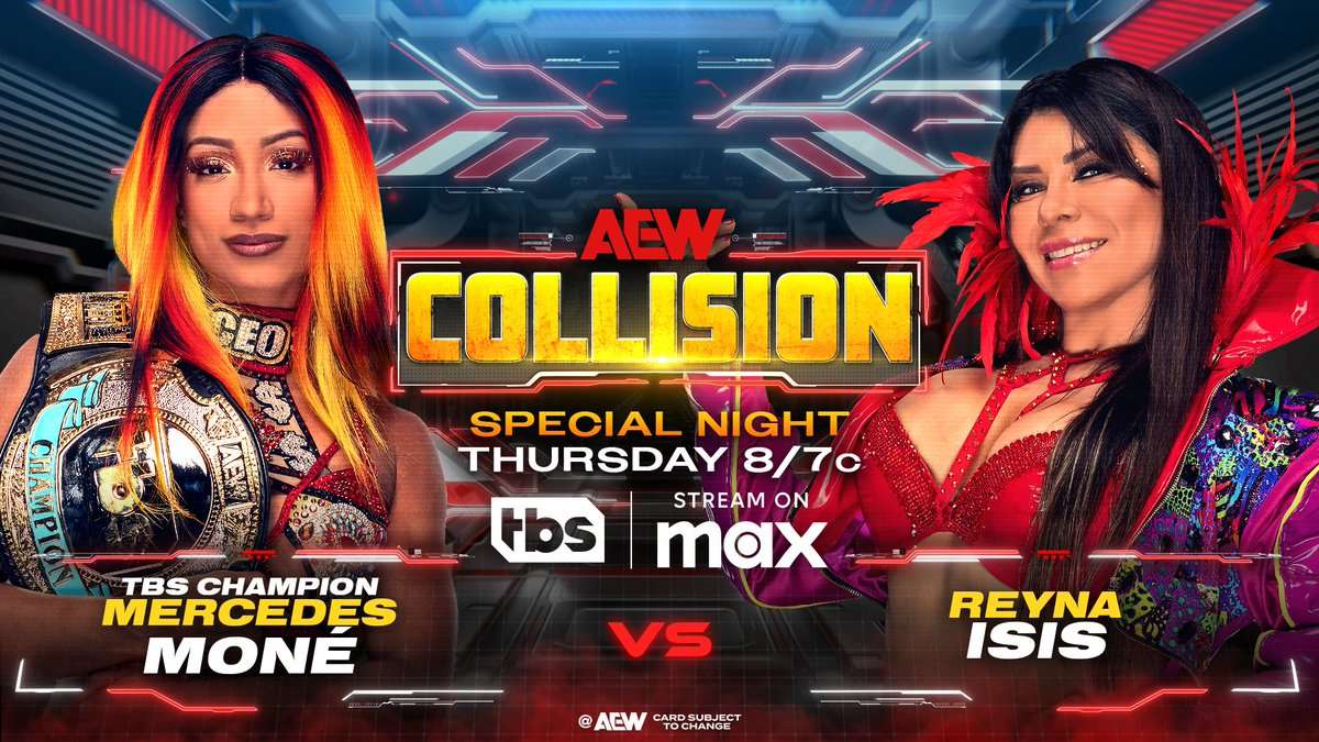Mercedes Moné to defend TBS title against Reyna Isis on special ...
