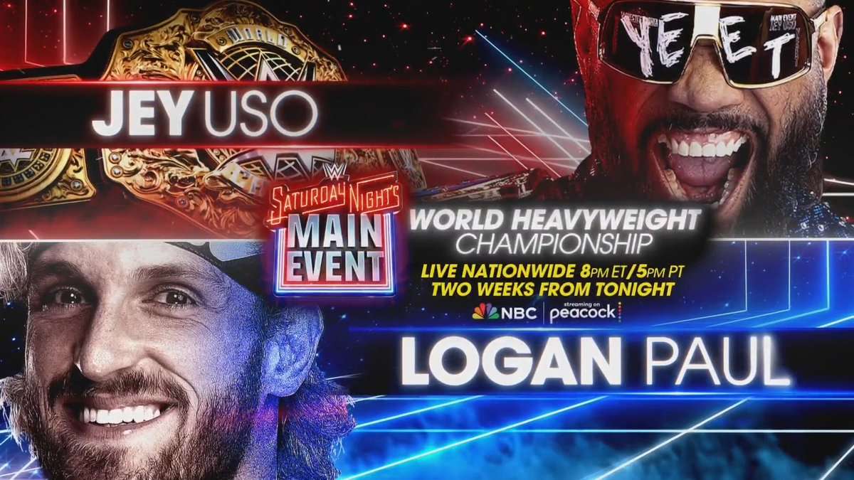 Jey Uso to defend World Heavyweight Title against Logan Paul at ...