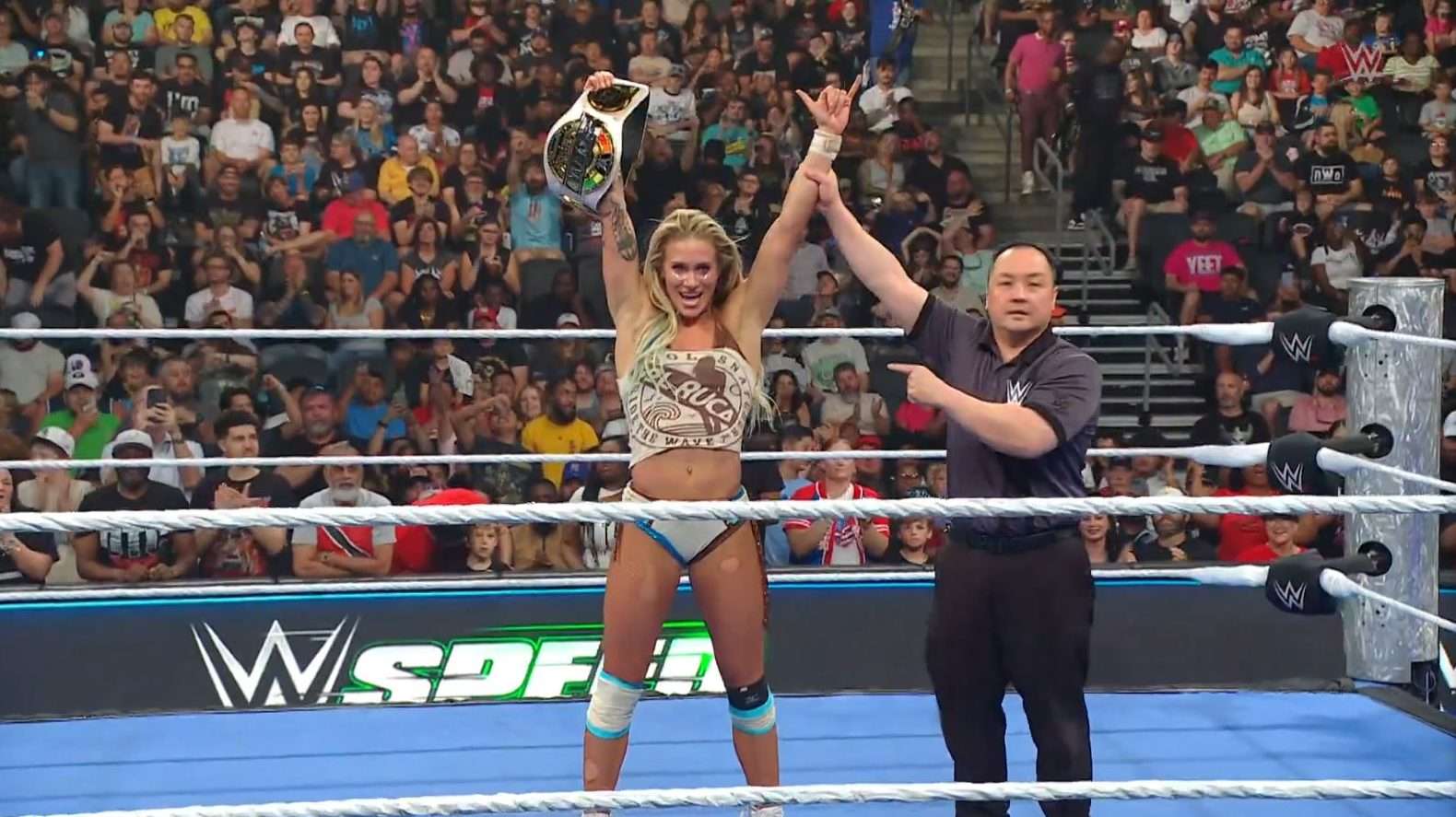 Sol Ruca defends WWE Speed title against Ivy Nile to retain double ...