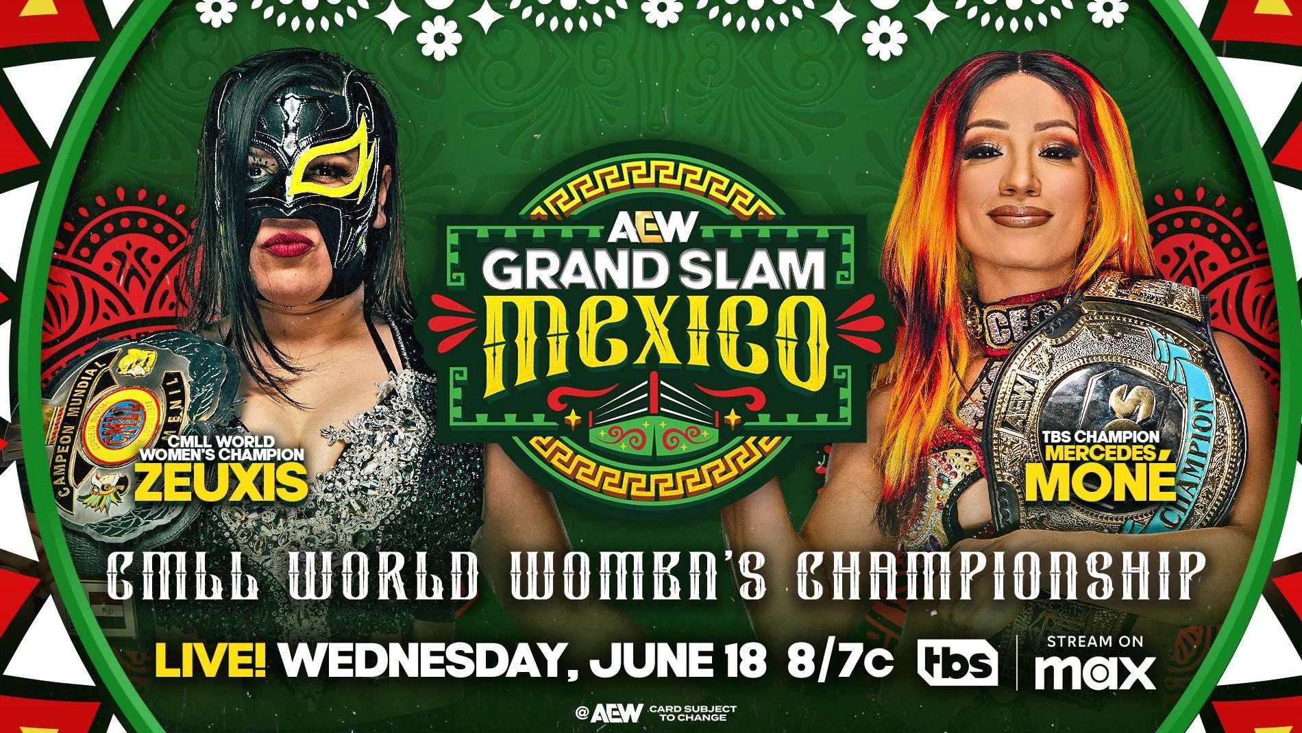 AEW Grand Slam Mexico updated card: Mercedes Moné to challenge for CMLL Women's title against ...