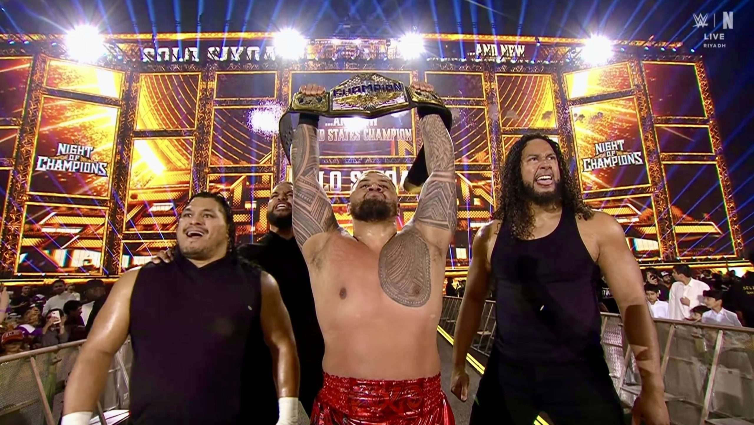 Hikuleo debuts and helps Solo Sikoa capture WWE United States Title