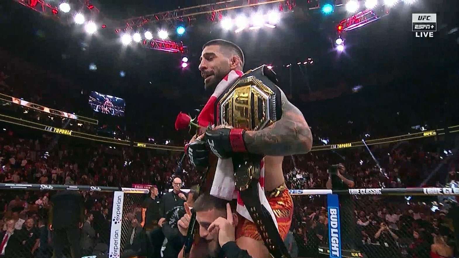 UFC 317 results: Ilia Topuria floors Charles Oliveira to kick off ...