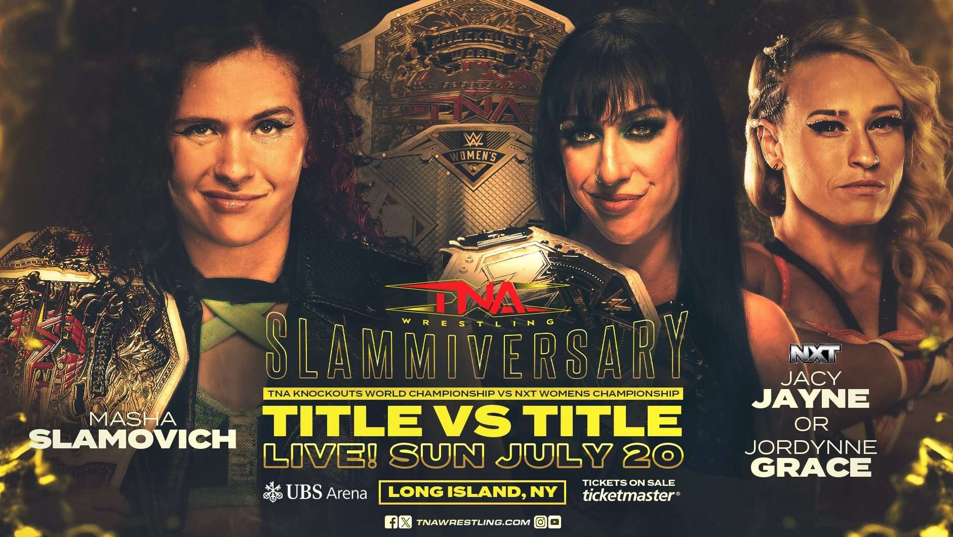 Title vs. title bout among four new additions to TNA Slammiversary 2025 ...