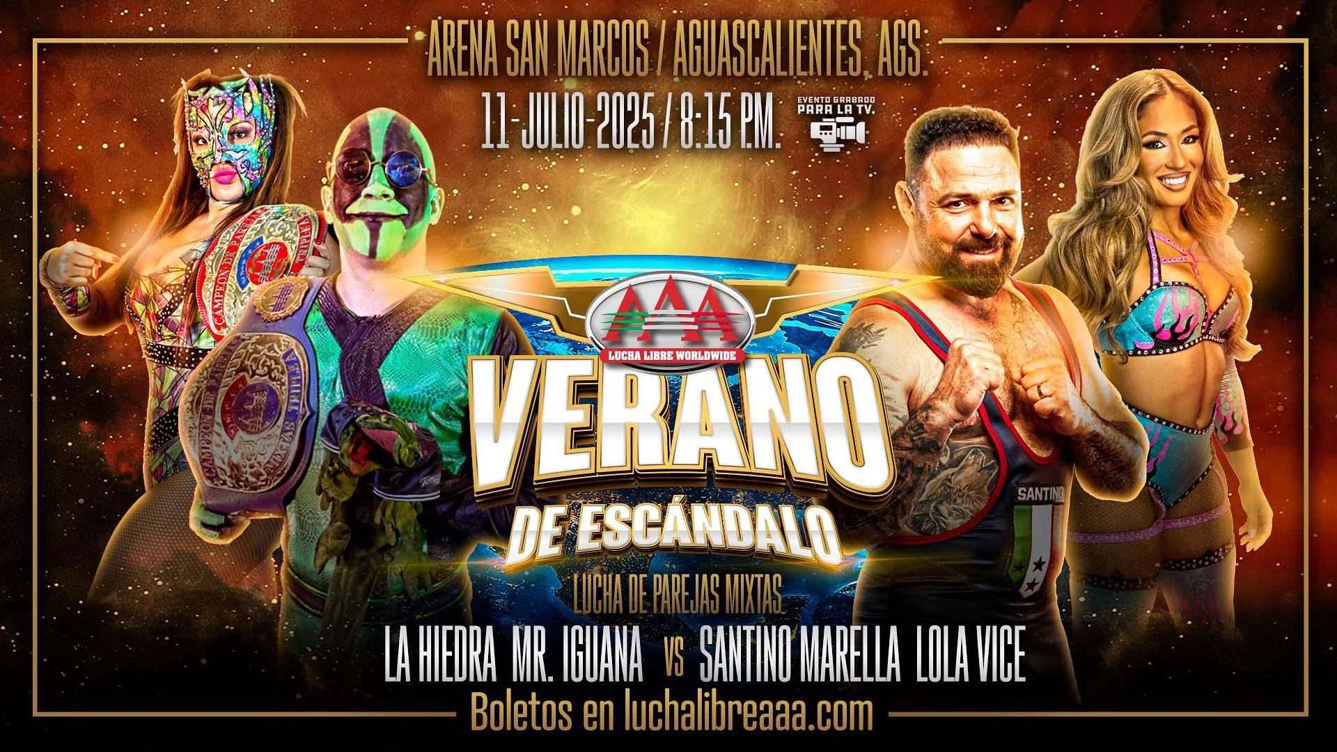 Lola Vice, Santino Marella booked for mixed tag match at AAA Verano de ...