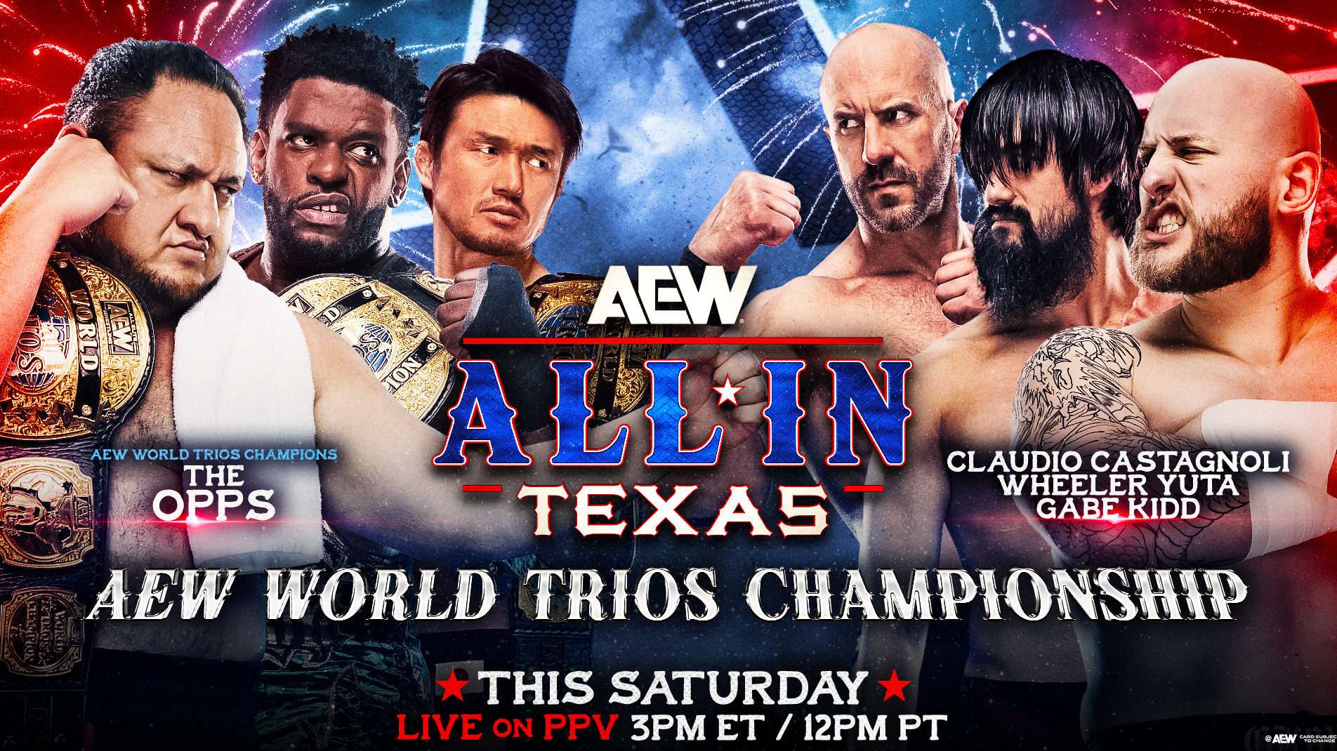 Updated AEW All In: Texas lineup: Gabe Kidd teams with Death Riders in ...