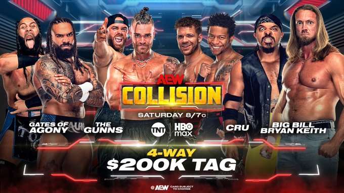 Updated lineup for AEW Collision taping at Aragon Ballroom