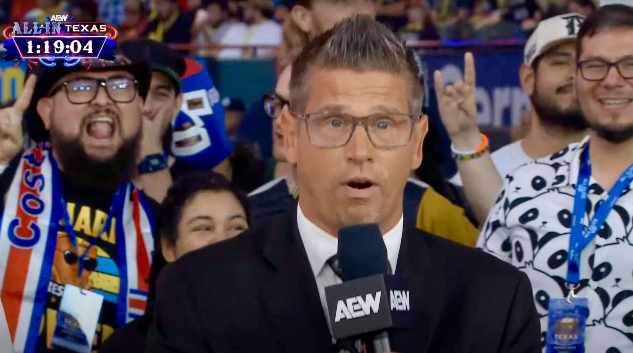 Josh Mathews makes on-screen debut for AEW during All In pre-show