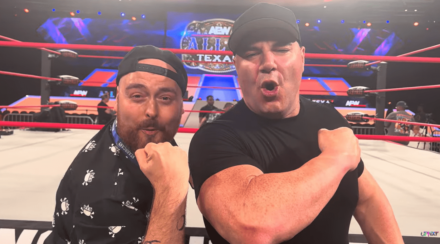 Poisonrana at AEW All In Media Day (Big Boom AJ, Mark Briscoe, Timeless ...