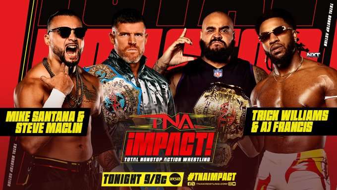 TNA Impact Results: Mike Santana pins Trick Williams, Williams to defend title at Bound for Glory