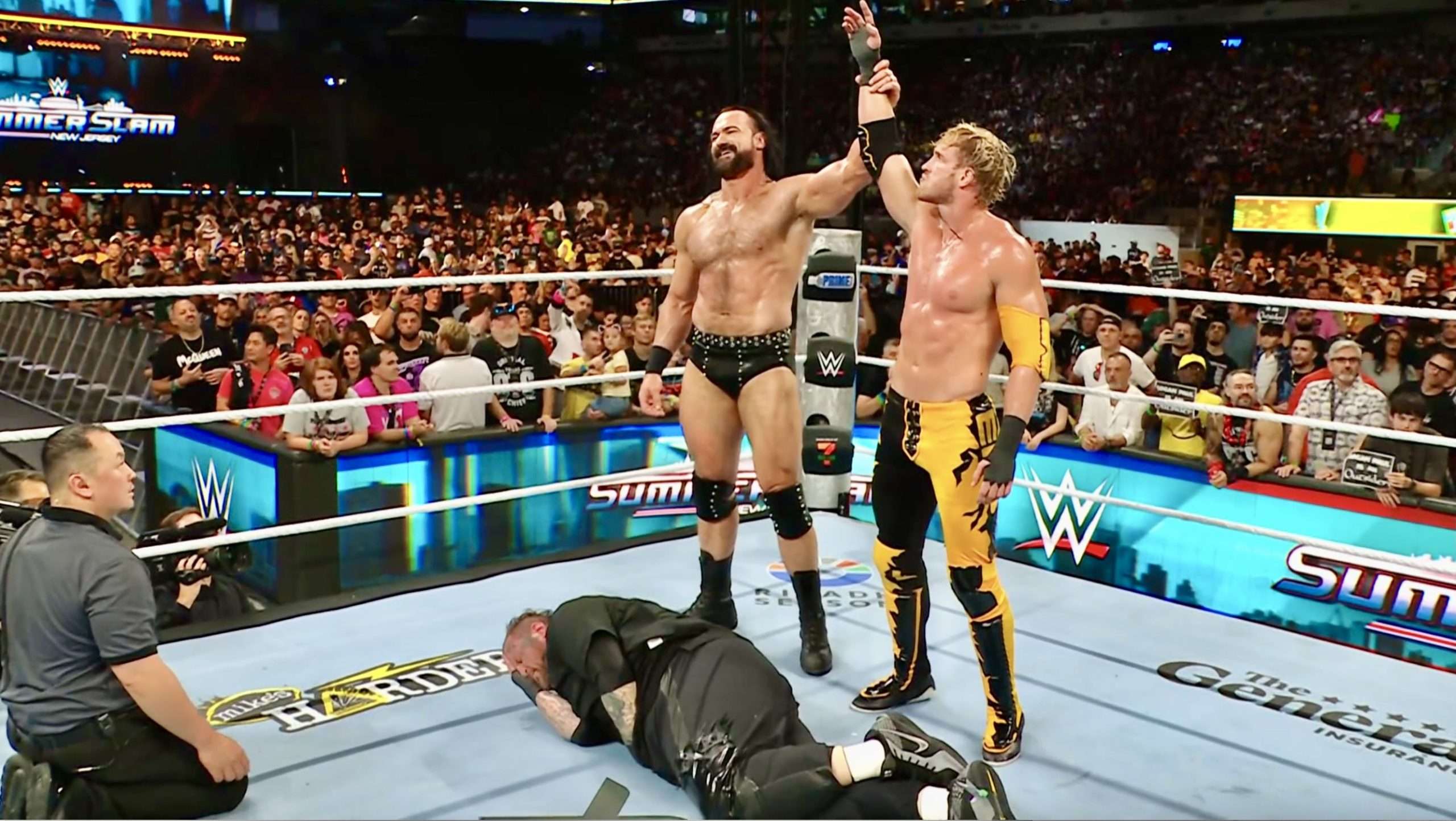 Logan Paul & Drew McIntyre defeat Jelly Roll & Randy Orton at SummerSlam